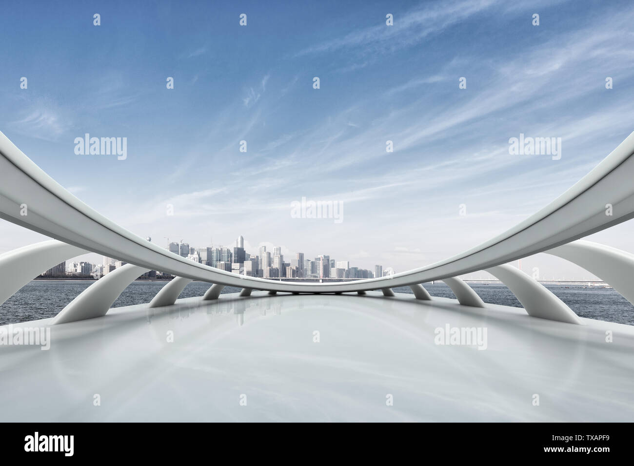 Sky tourist area no human transportation system. Outdoors. Fast bridge ...