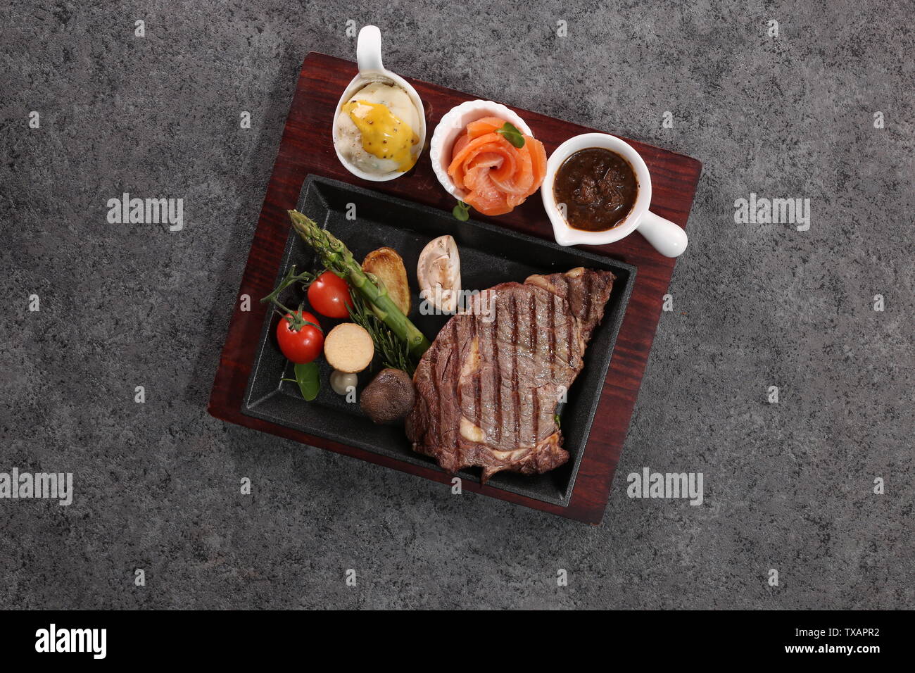 Gourmet steak raw cold beef Stock Photo - Alamy