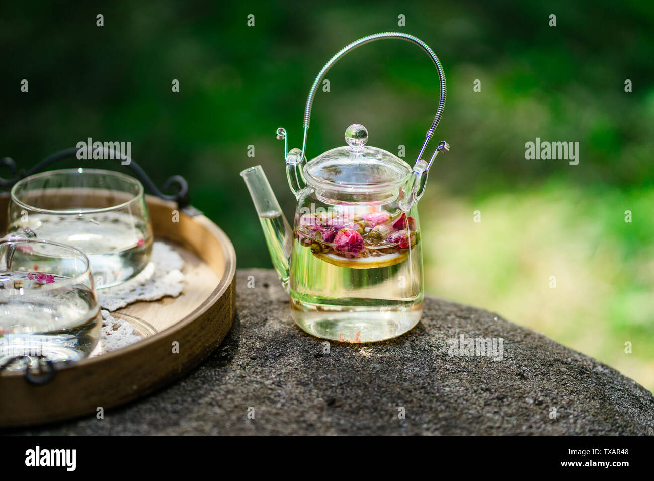 Delicious rose tea Stock Photo - Alamy