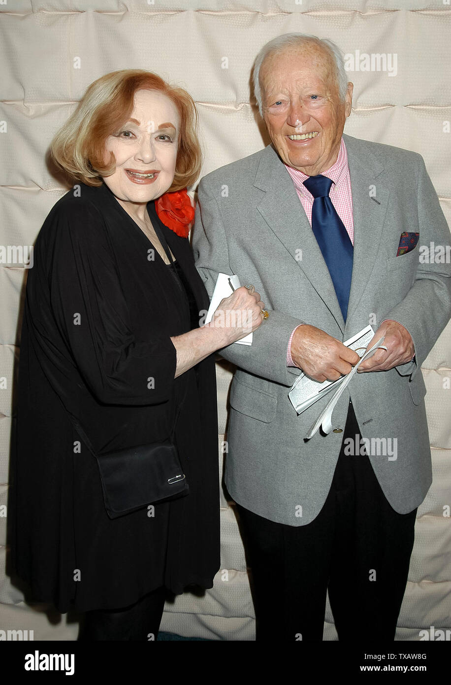 Edie Adams & James Bacon at the Pacific Pioneer Luncheon Honoring James ...