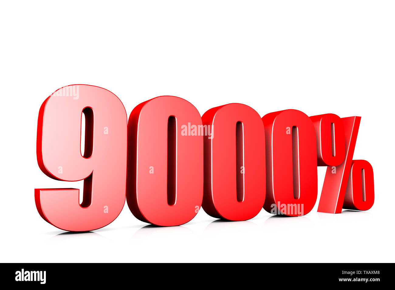 3d illustration sign of 9000 Stock Photo - Alamy