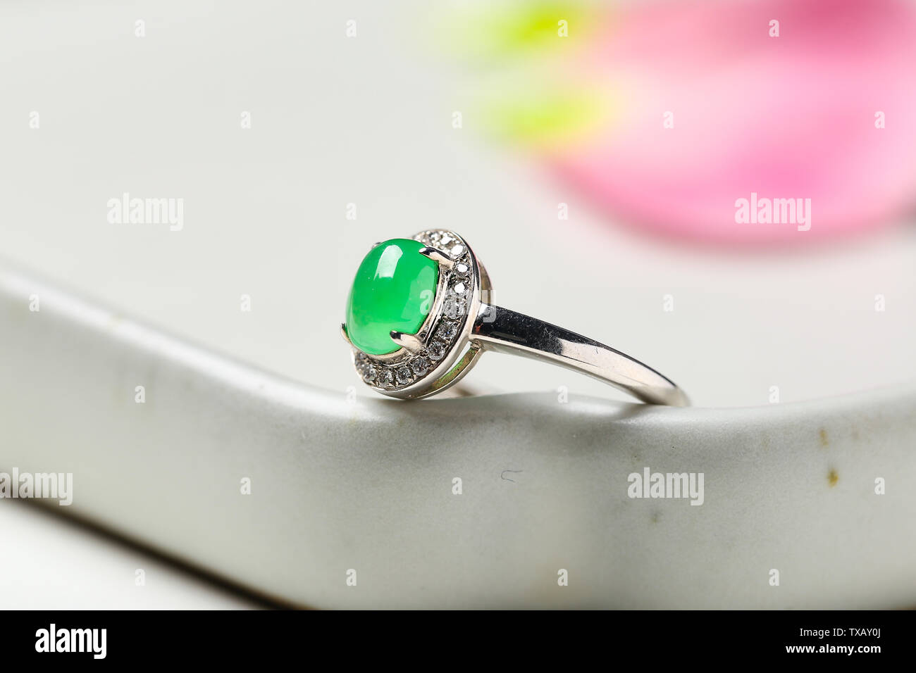 The emerald ring Stock Photo - Alamy
