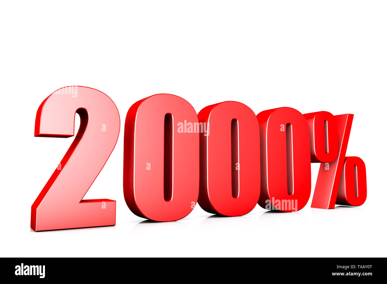 3d illustration sign of 2000 Stock Photo - Alamy