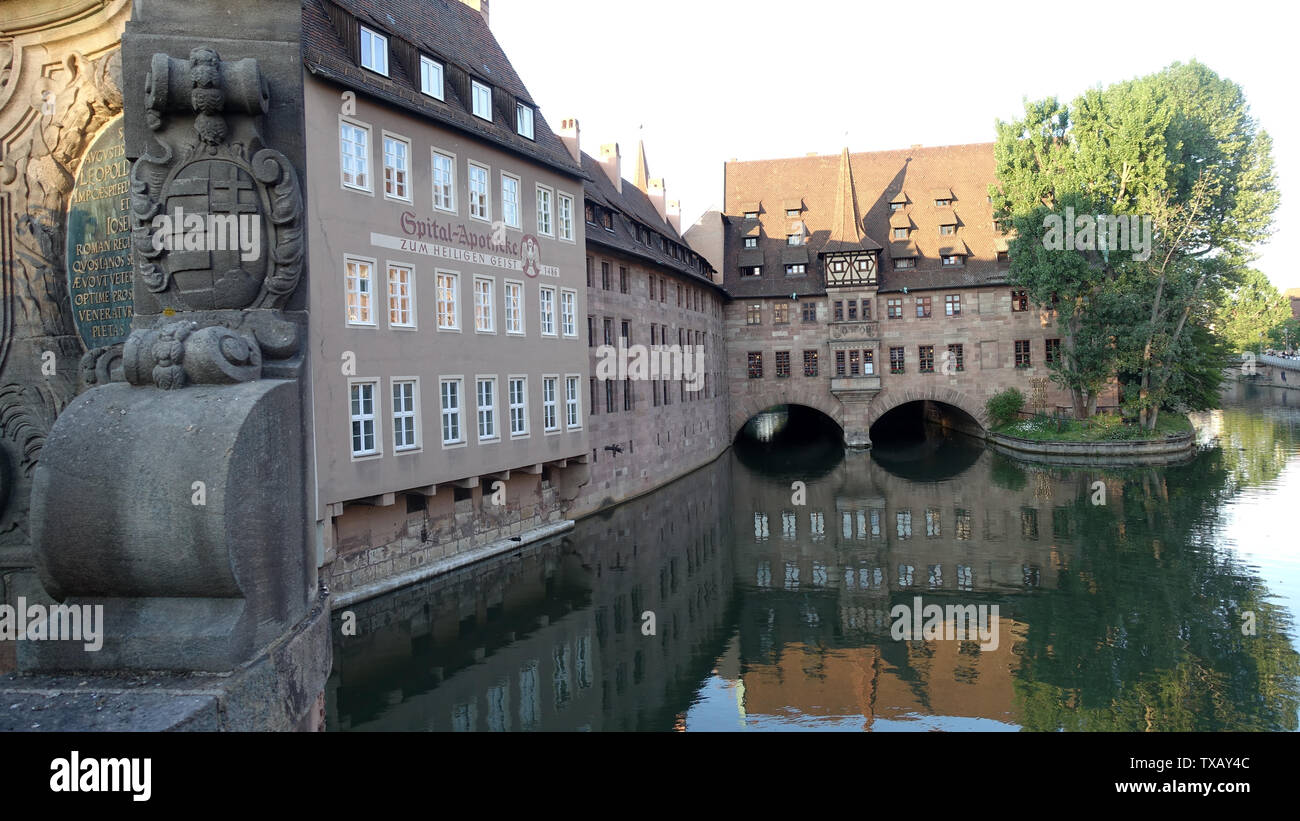 Museum bridge in Nurnberg Bavaria, Germany, EU Stock Photo - Alamy