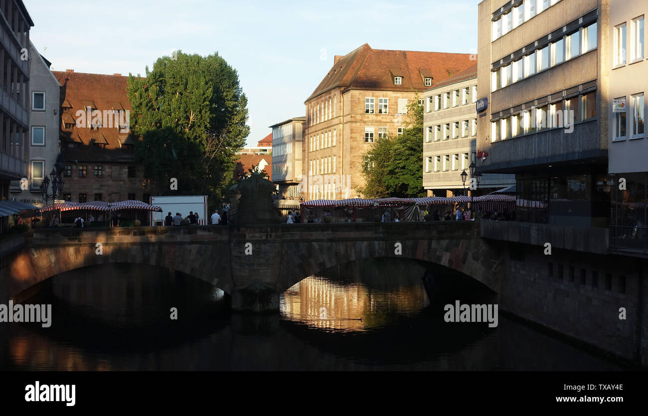 Museum bridge in Nurnberg Bavaria, Germany, EU Stock Photo - Alamy