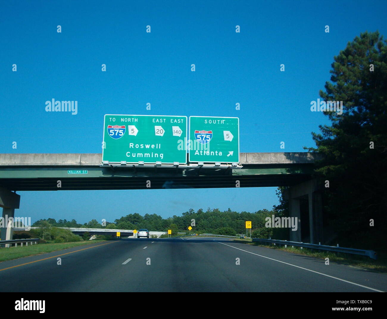 Overhead Signage High Resolution Stock Photography and Images - Alamy