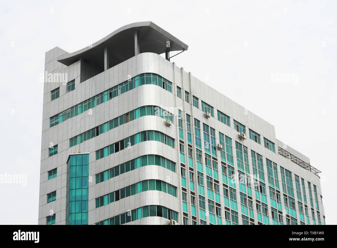 Business building with white background Stock Photo - Alamy