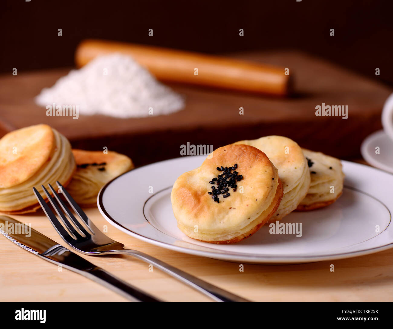 Bread cake dessert Stock Photo - Alamy