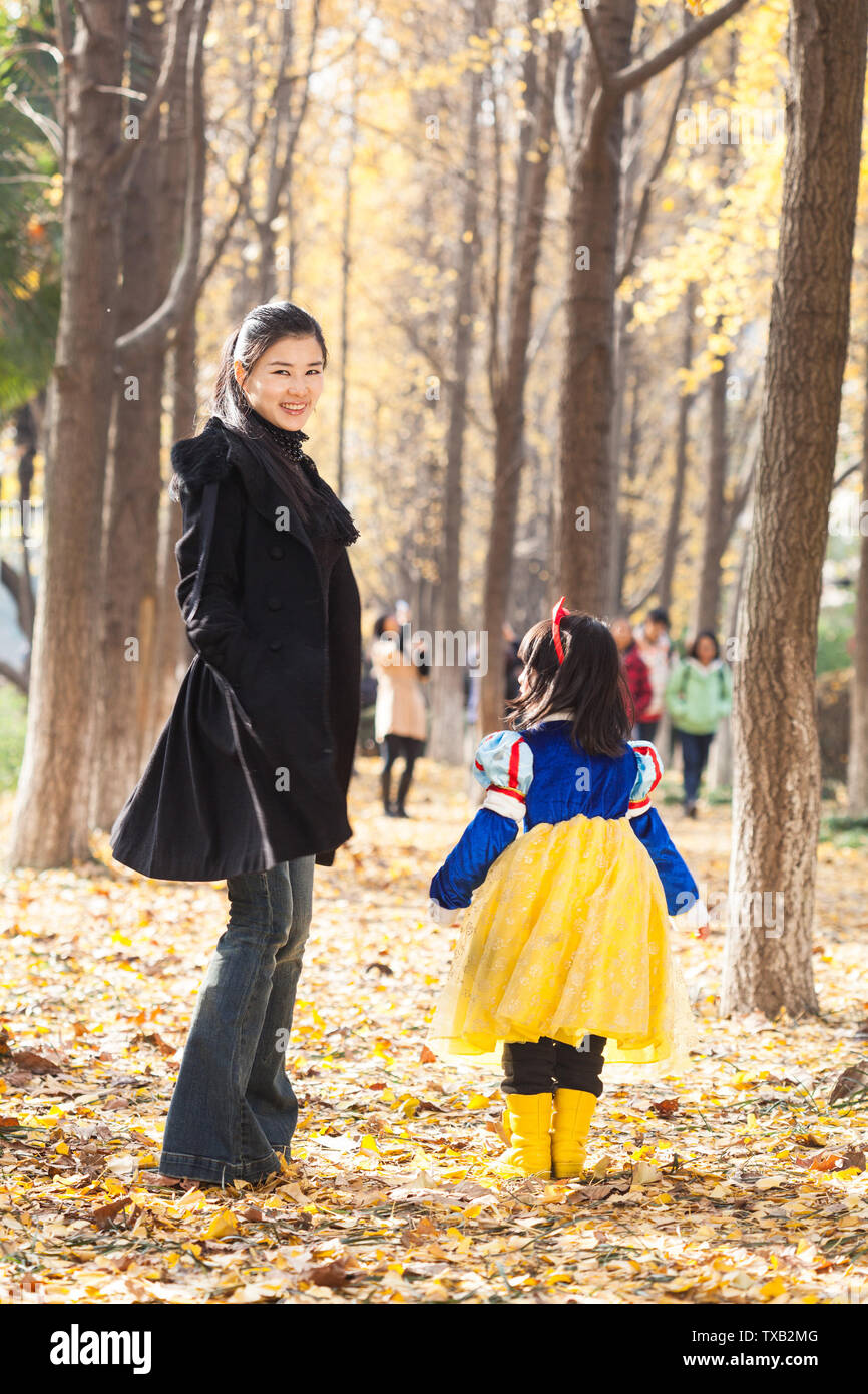 Outdoor nature nature trees children with women with scarves hi-res ...