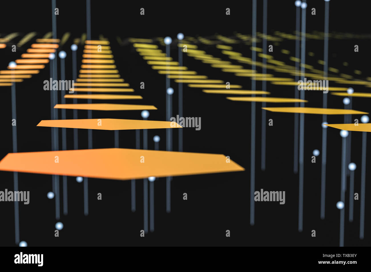 Three Dimensional Rendering Abstract Dots Variable Gradient Background 6385