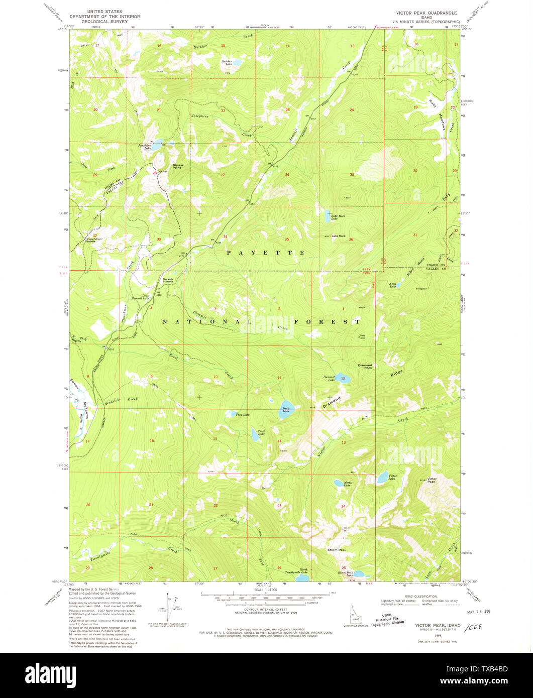 Map of victor Cut Out Stock Images & Pictures - Alamy