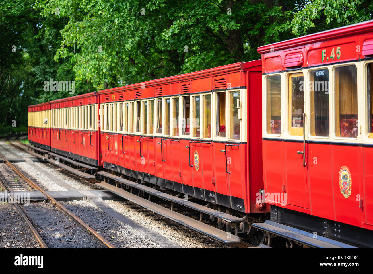 Castletown,Isle of Man, June 16, 2019. The Isle of Man Railway is a ...