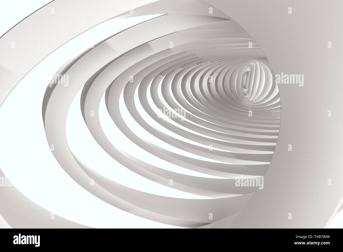 3D rendering,white surface channel Stock Photo - Alamy