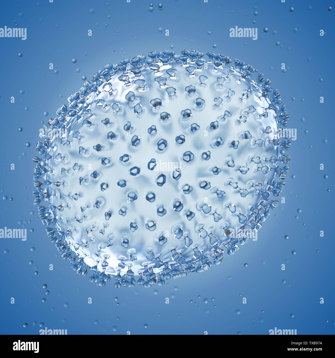 3d rendered medically accurate illustration of an influenza virus Stock ...