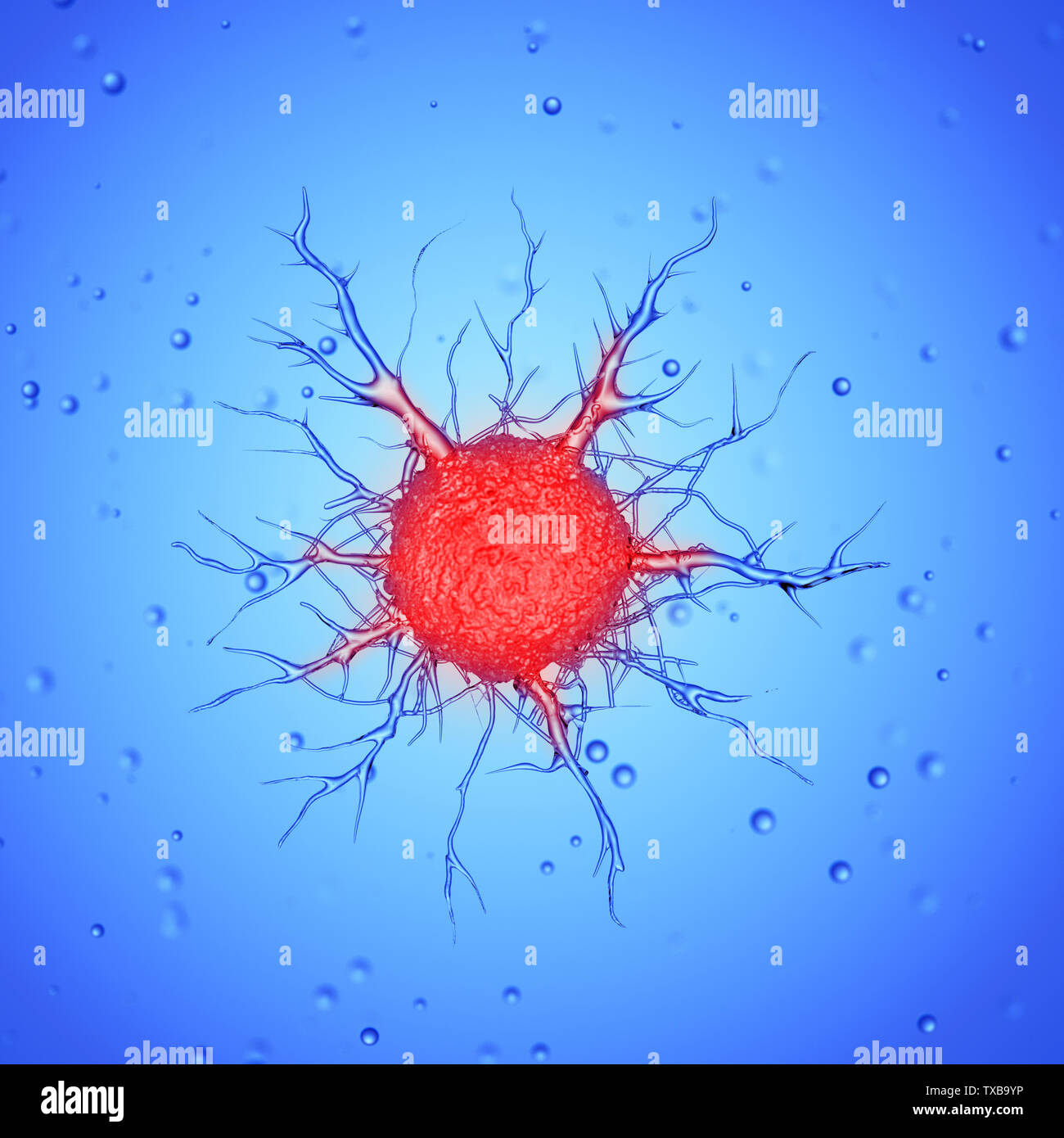 3d rendered medically accurate illustration of a cancer cell Stock ...