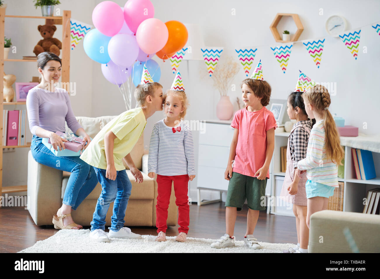 Boy having fun party hi-res stock photography and images - Alamy