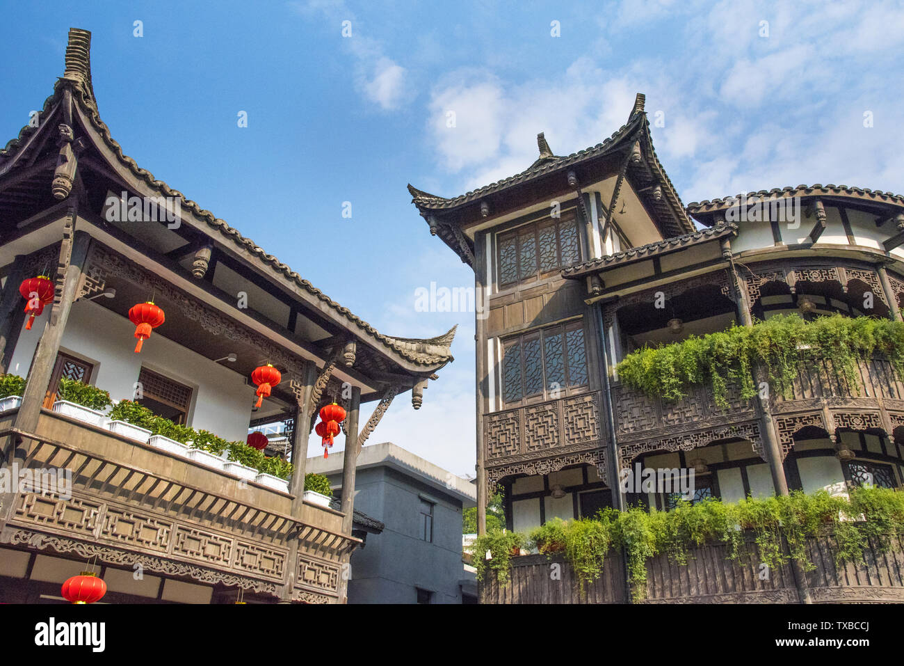 Construction of Hakka town in Gankeng, Shenzhen Stock Photo - Alamy