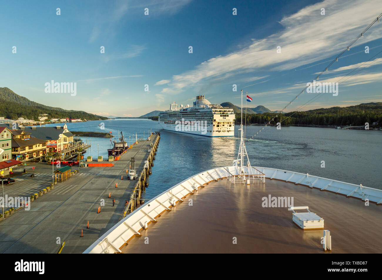 Cruise Ship Island Princess Ketchikan High Resolution Stock Photography ...