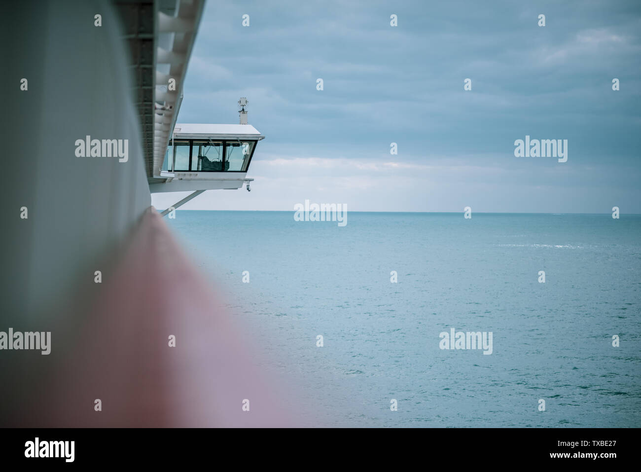 A sightseeing platform on a cruise ship Stock Photo - Alamy