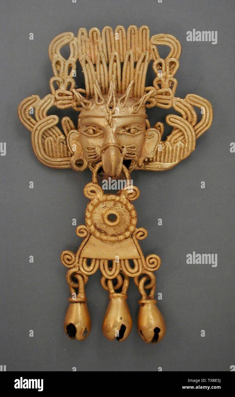 Mixtec gold pendant hi-res stock photography and images - Alamy