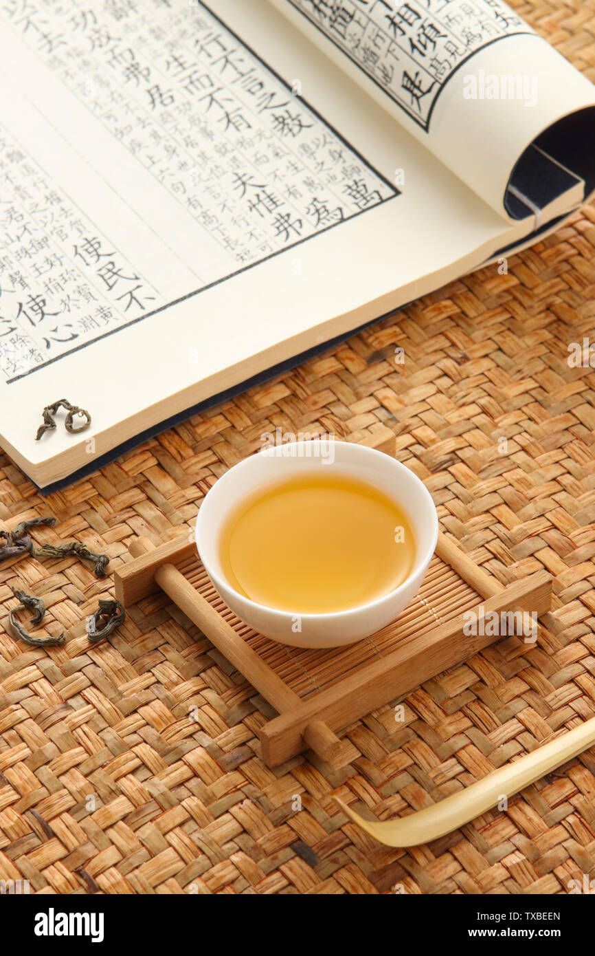 Traditional culture, tea and reading Stock Photo - Alamy