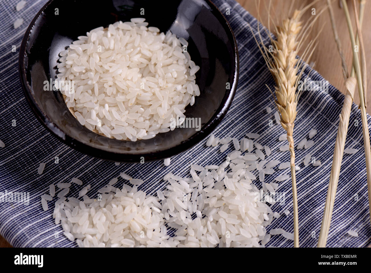 Rice long grain fragrance Northeast rice Stock Photo - Alamy