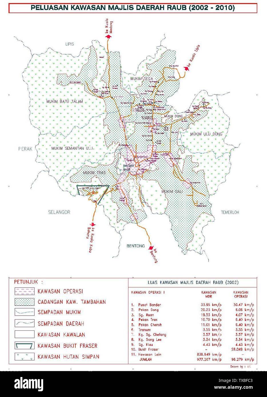 Map of raub hi-res stock photography and images - Alamy