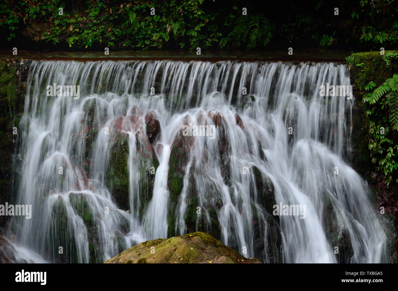 Mountain stream beautiful waterfall Stock Photo - Alamy
