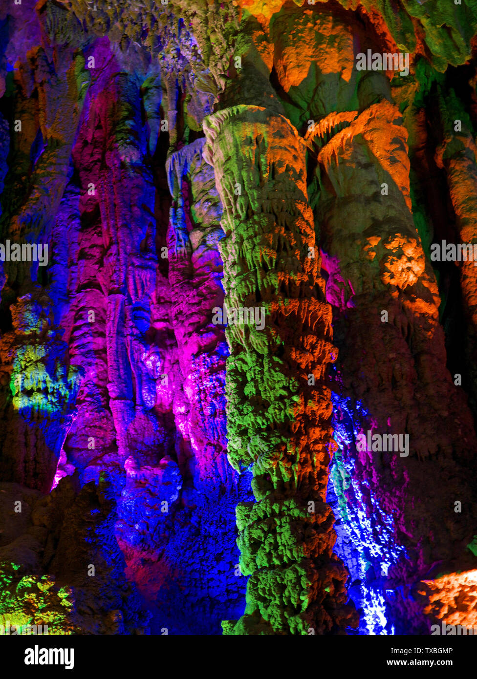 Landscape of Yinzi rock karst cave in Guilin Stock Photo - Alamy