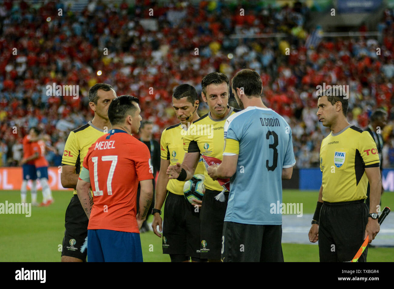Rio De Janeiro, Brazil. 24th June, 2019. Brazilian referee Raphael ...