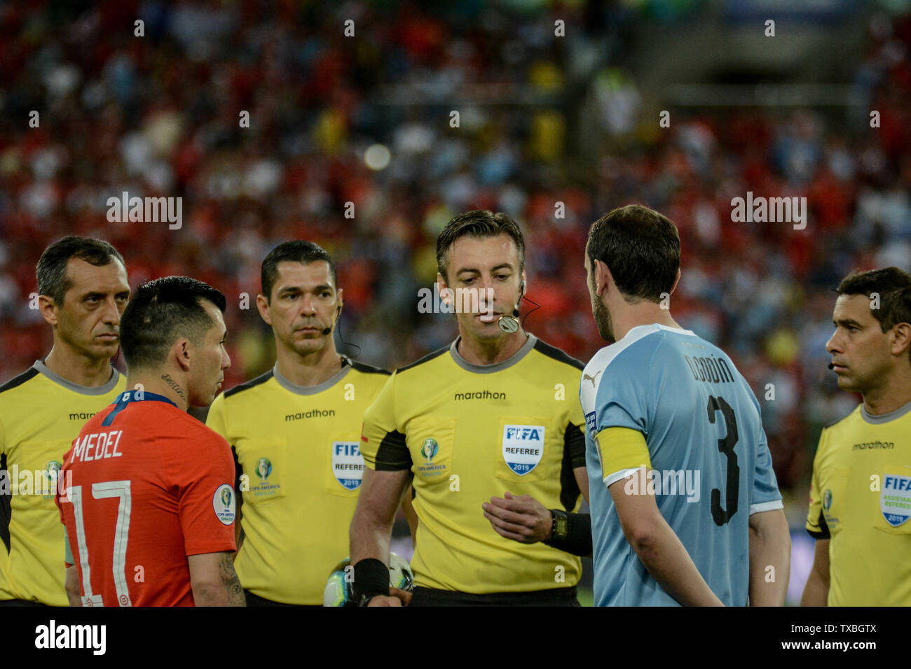 Rio De Janeiro, Brazil. 24th June, 2019. Brazilian referee Raphael ...