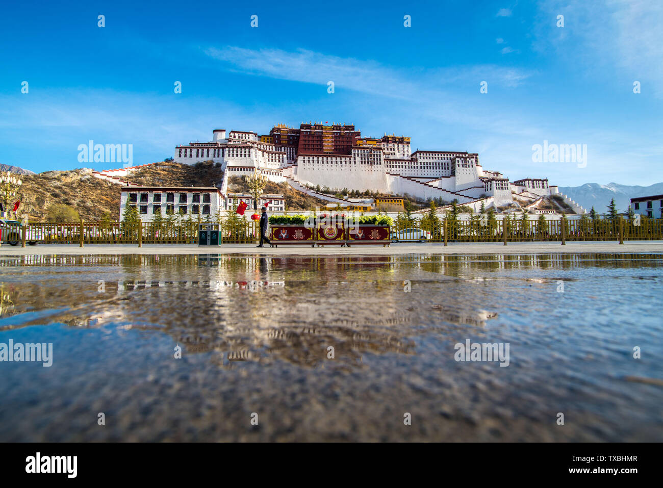 Ancient potala palace and lhasa scenery and scenery buddhism religion ...