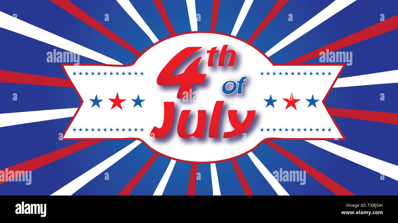 Fourth of july banner hi-res stock photography and images - Alamy