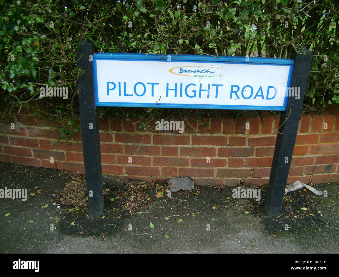 Pilot Hight Road sign, West Howe, Bounremouth; August 2010; Own work ...