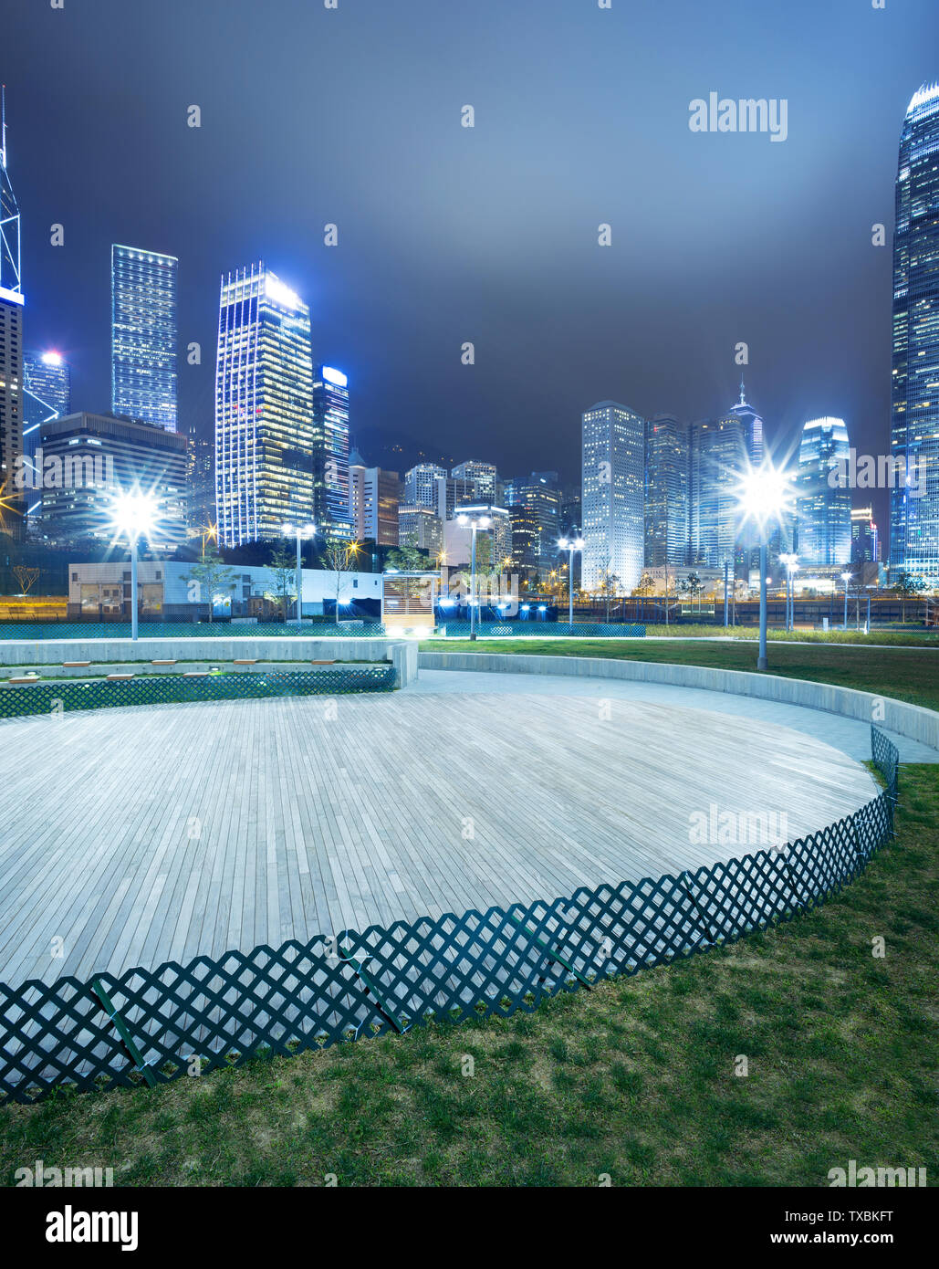 square with night modern building background Stock Photo - Alamy