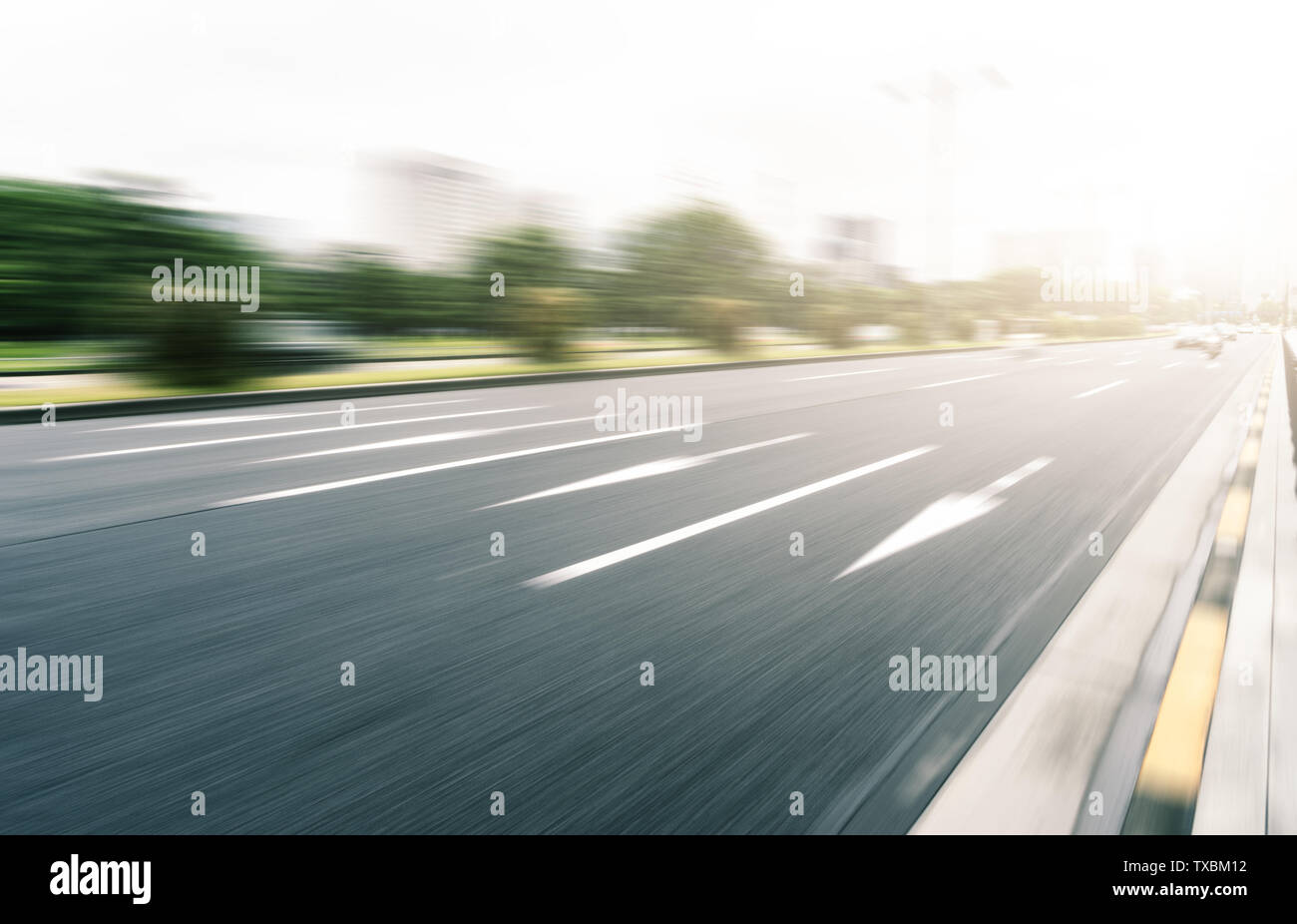 traffic on city street in morning in tokyo japan Stock Photo - Alamy