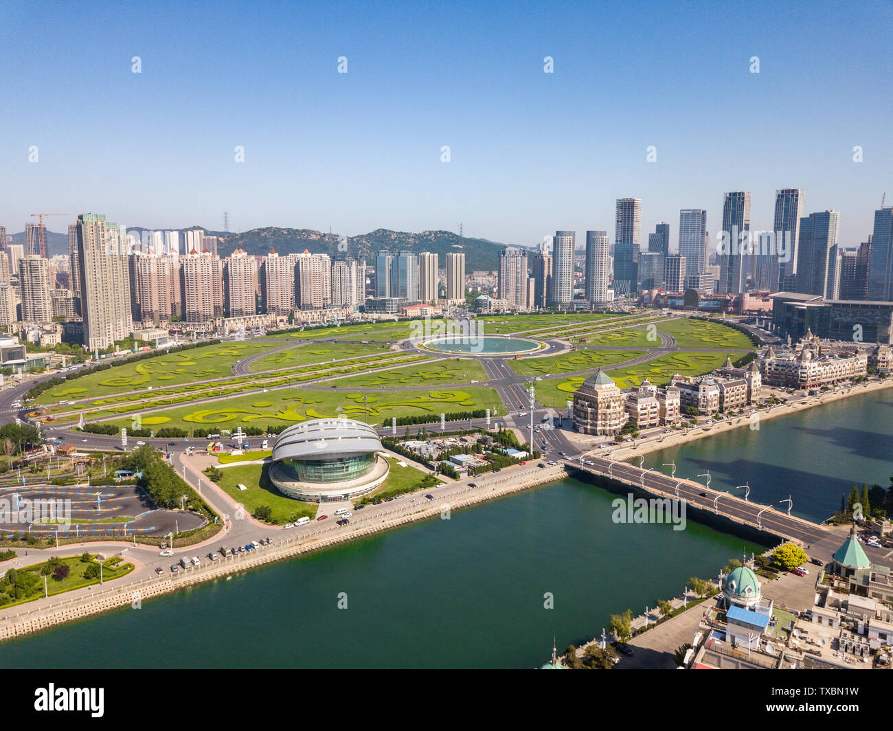 Dalian xinghai square Stock Photo - Alamy