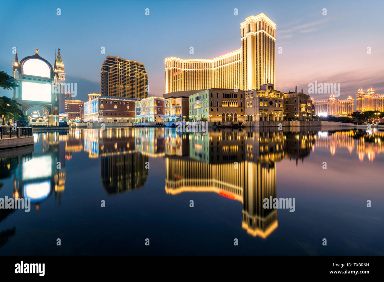 Night view of Macau Stock Photo - Alamy