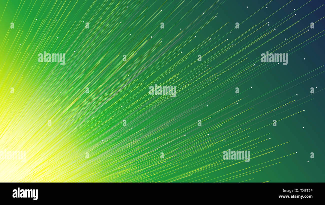 Color lines form luminous rays, abstract vector background illustration ...