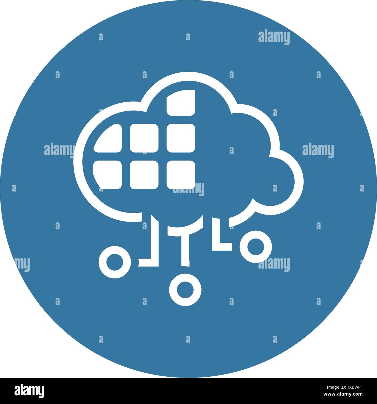 Simple Cloud Services Vector Icon Stock Vector Image & Art - Alamy