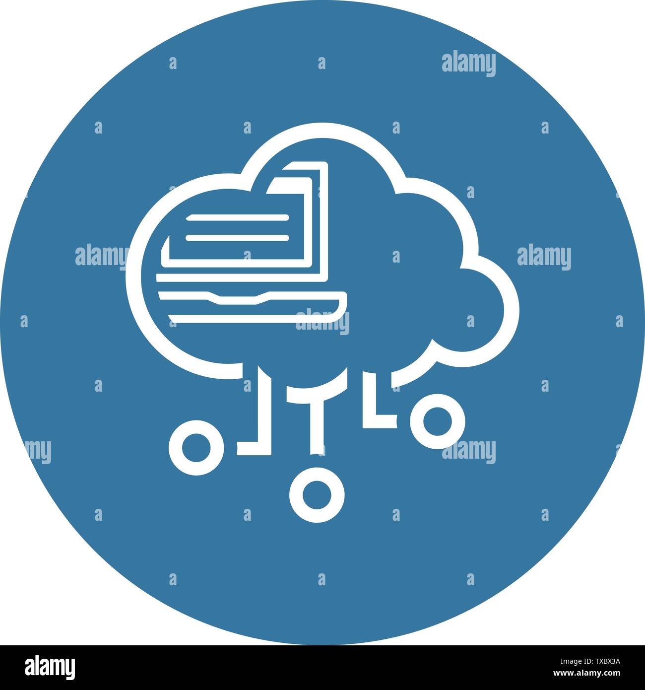 Simple Virtual Desktop Vector Icon Stock Vector Image & Art - Alamy