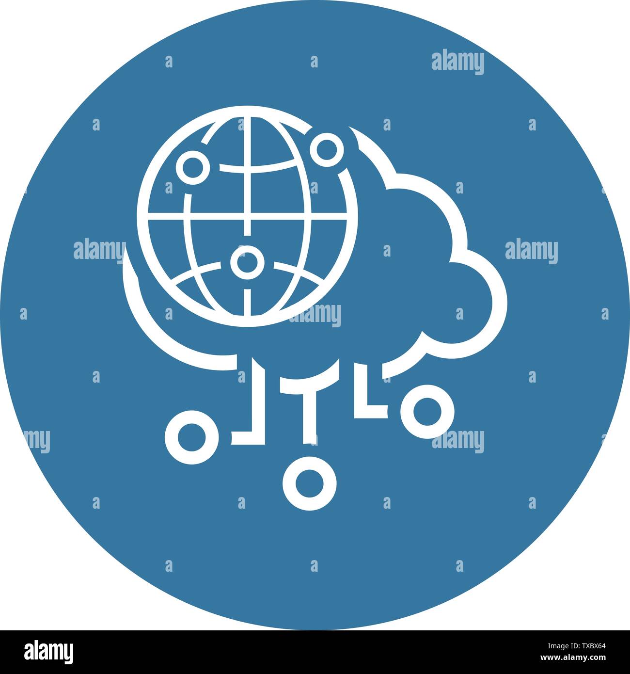 Simple Global Access Vector Icon Stock Vector Image & Art - Alamy