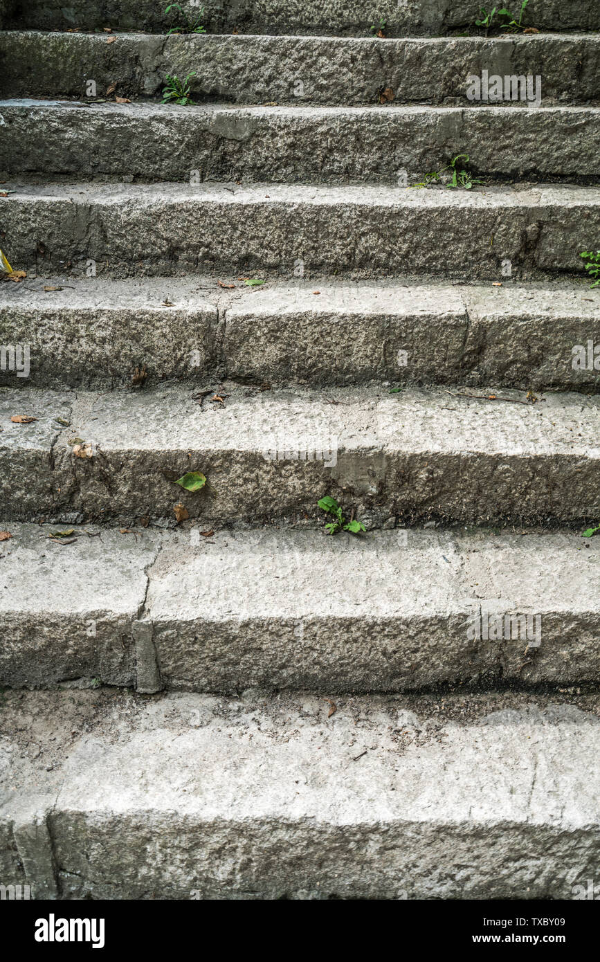 Step by step up the stone ladder Stock Photo - Alamy