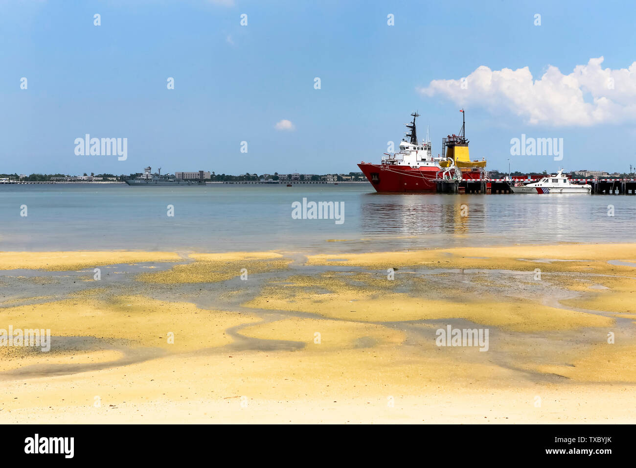 The summer coast beach beach transportation system hi-res stock ...