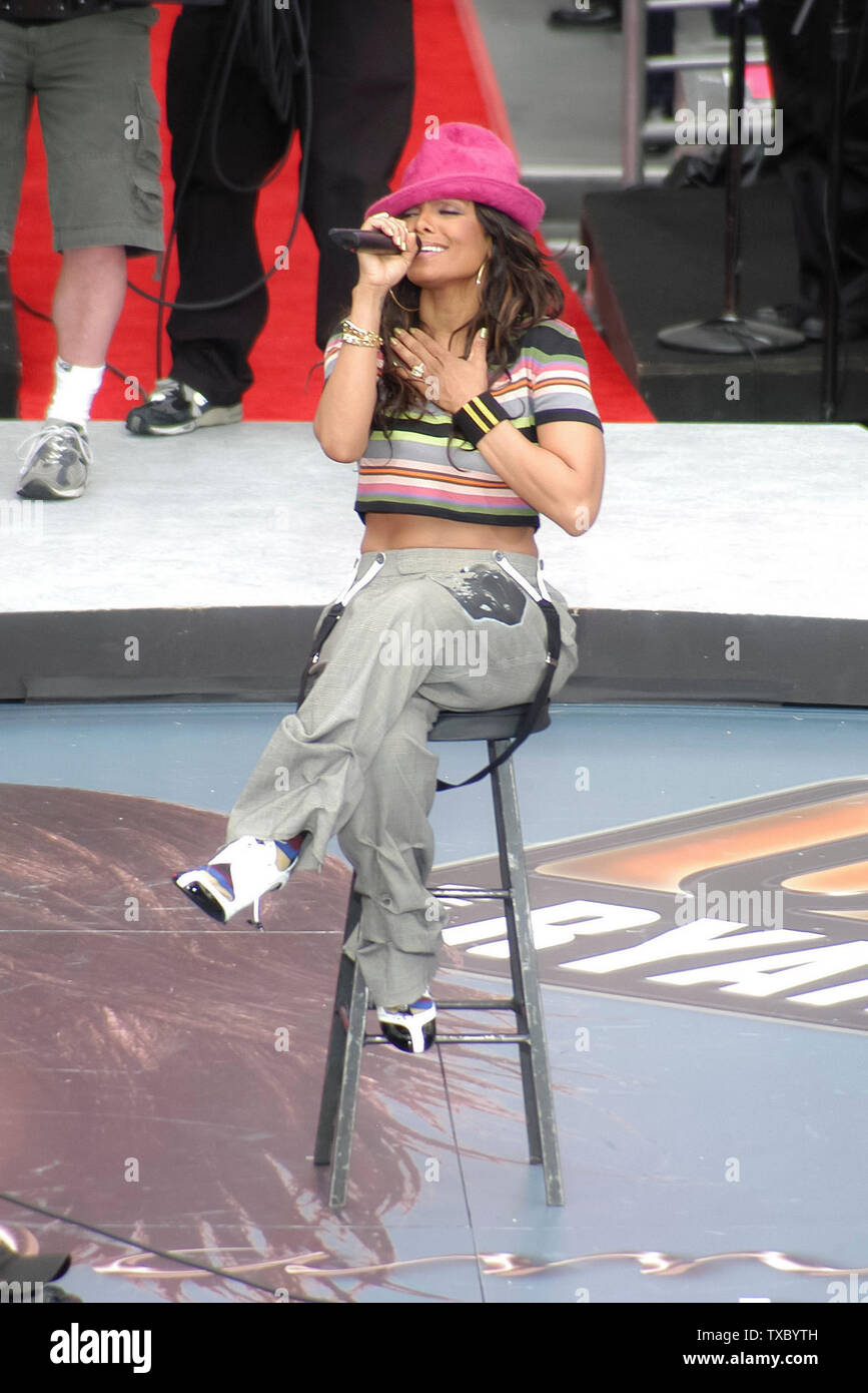 Janet jackson live on air with ryan seacrest hi-res stock photography ...