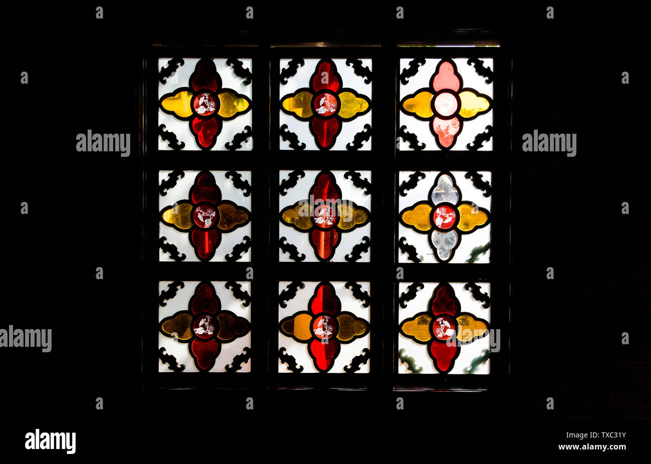 Coloured glass window Stock Photo - Alamy