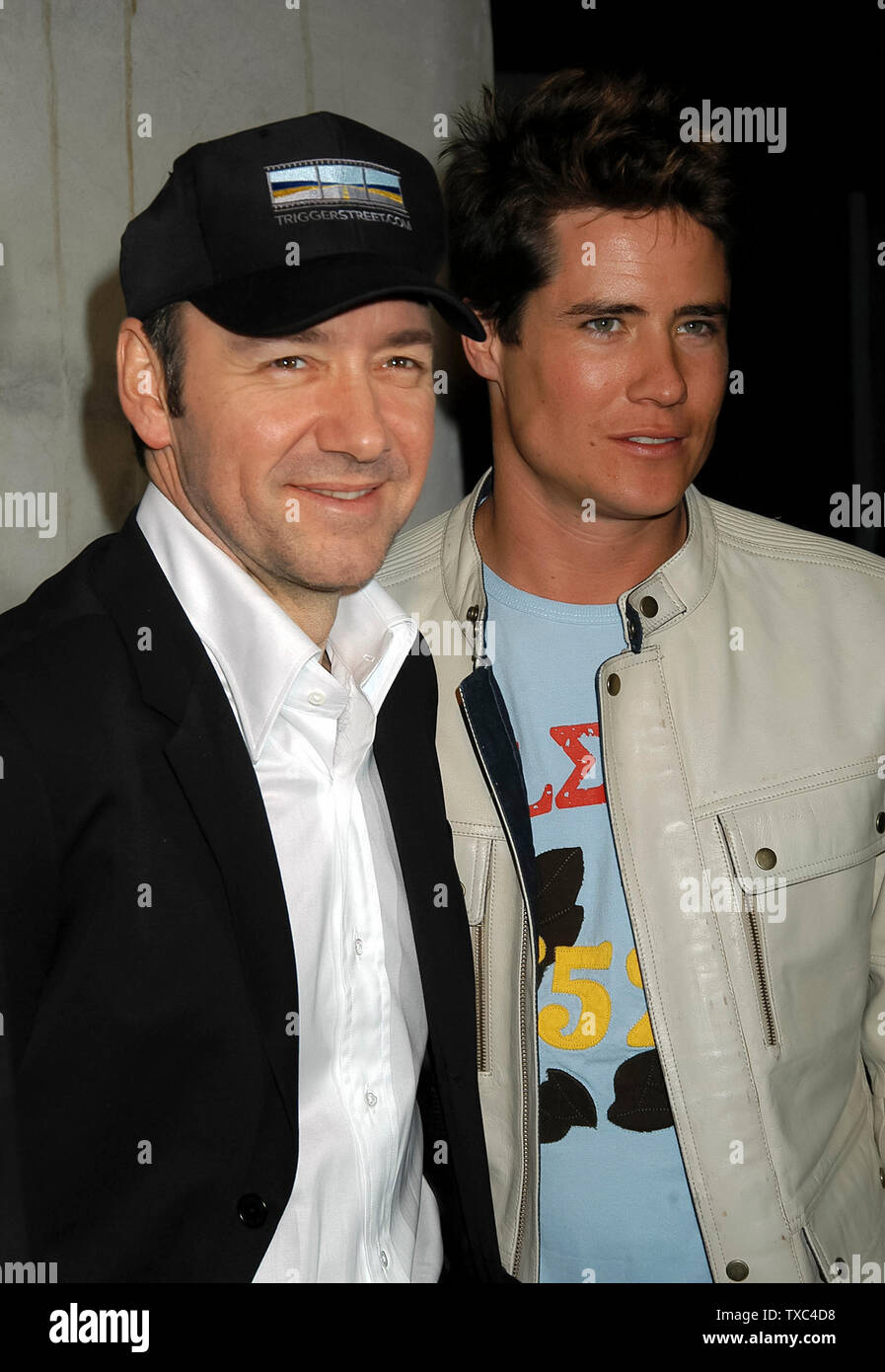 Kevin Spacey & Andrew Firestone at the Vanity Fair/TriggerStreet 2004 ...