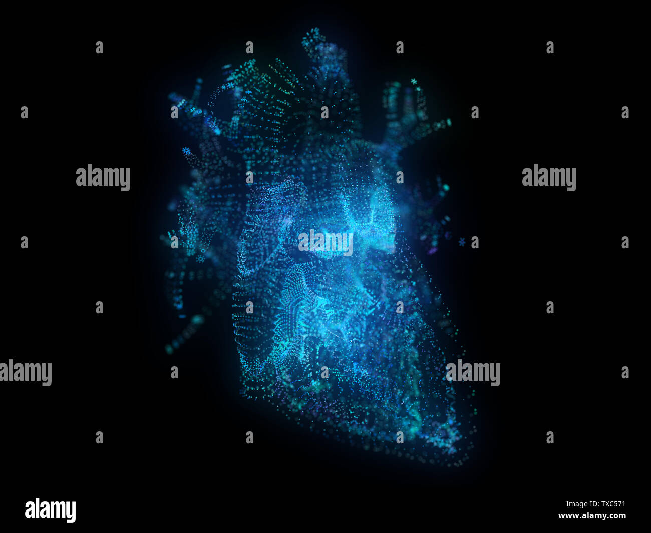 3d rendered illustration of a plexus heart Stock Photo - Alamy