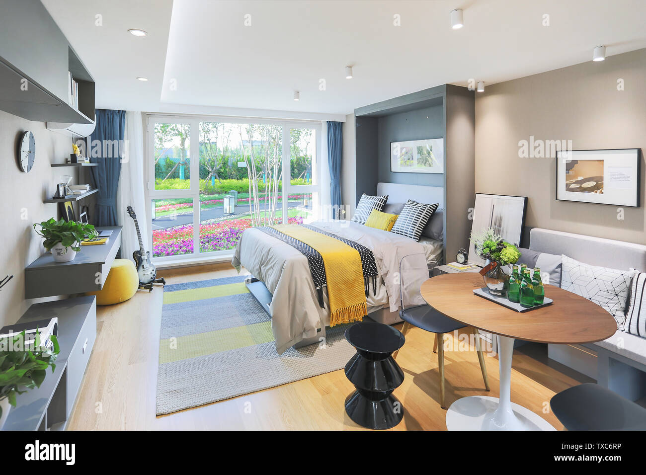 Small room big dream, LOFT model room Stock Photo - Alamy