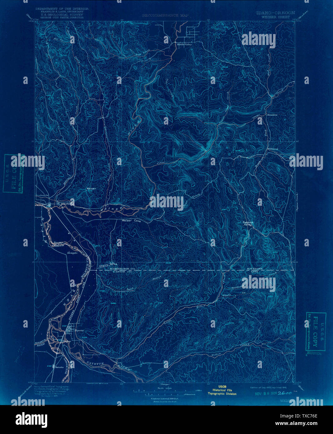 Map of weiser idaho hi-res stock photography and images - Alamy